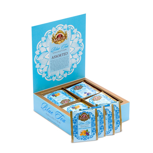 Blue Tea Assorted Gift Box - 40 Enveloped Tea Sachets – Basilur Tea ...